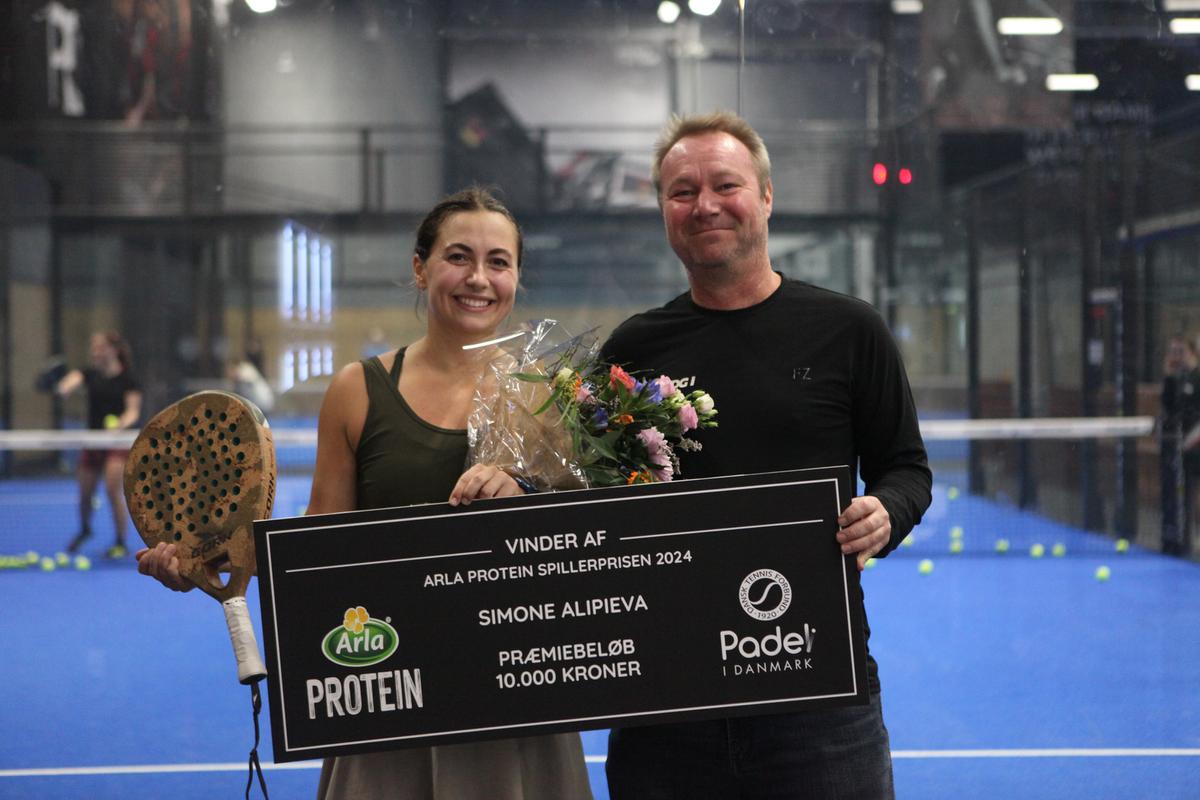 Arla Protein Spillerprisen 2024 går til Simone Alipieva · Dansk Tennis Forbund